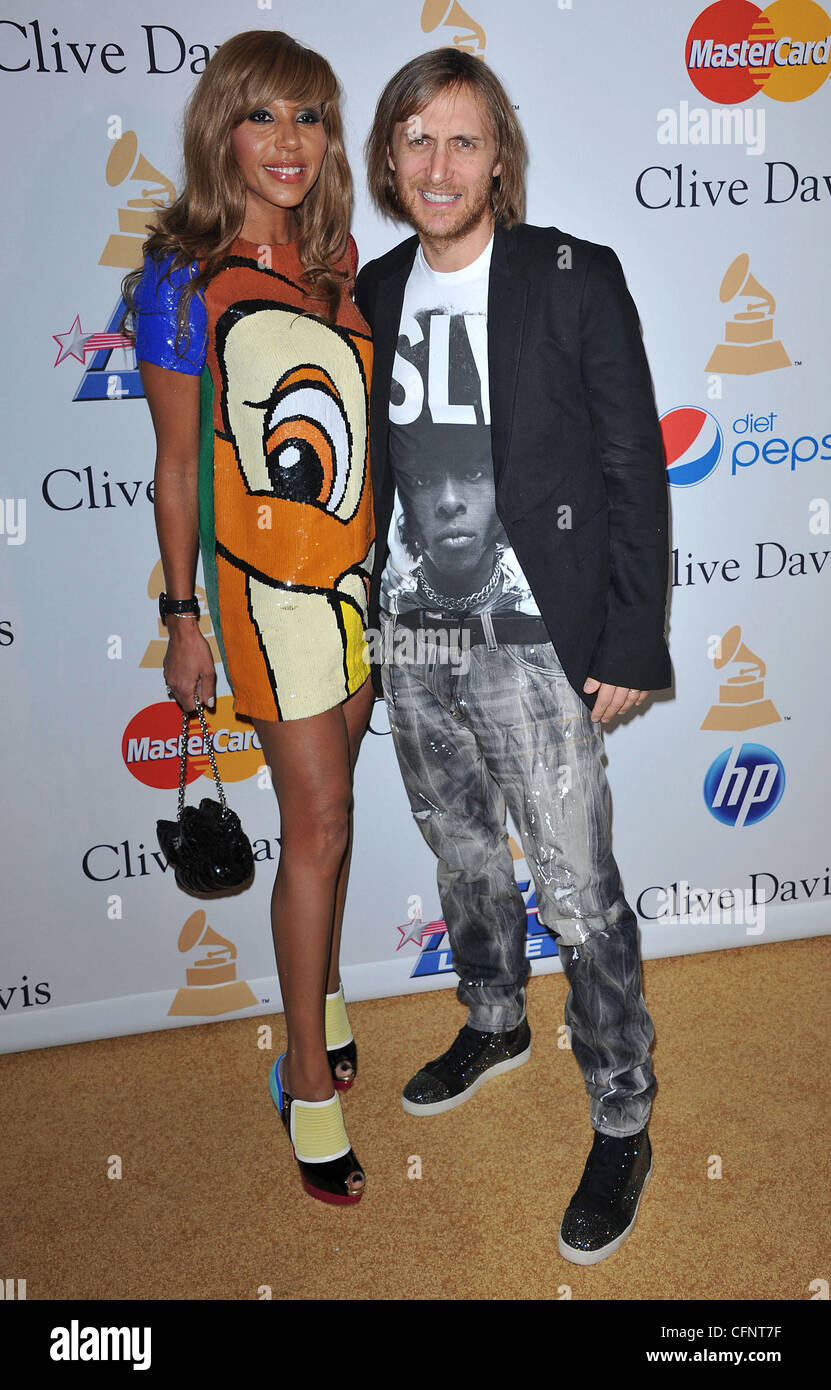 David Guetta and wife Cathy Guetta 2011 Pre-Grammy Gala and Salute to ...