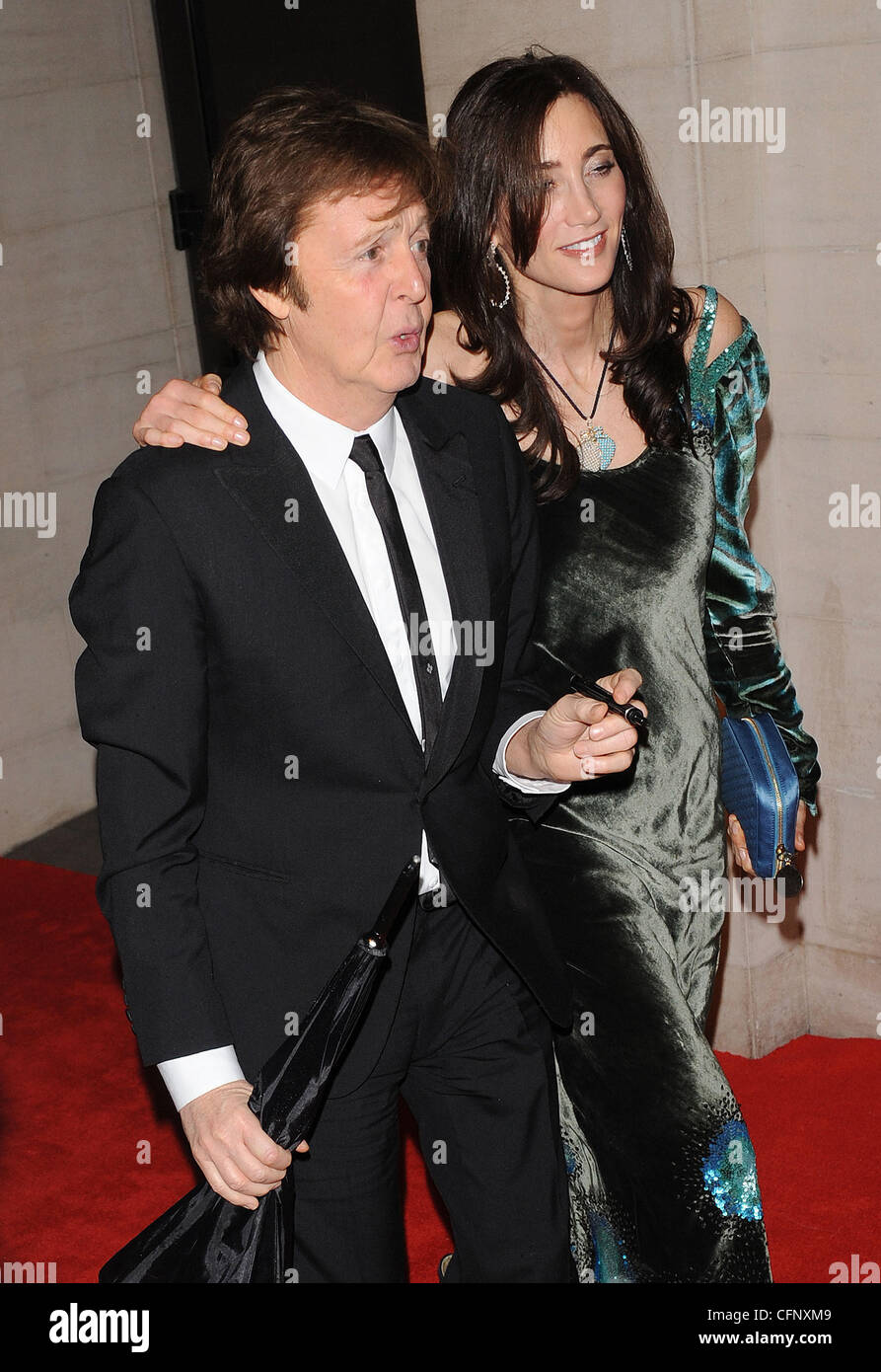 Paul McCartney and Nancy Shevell Orange British Academy Film Awards ...