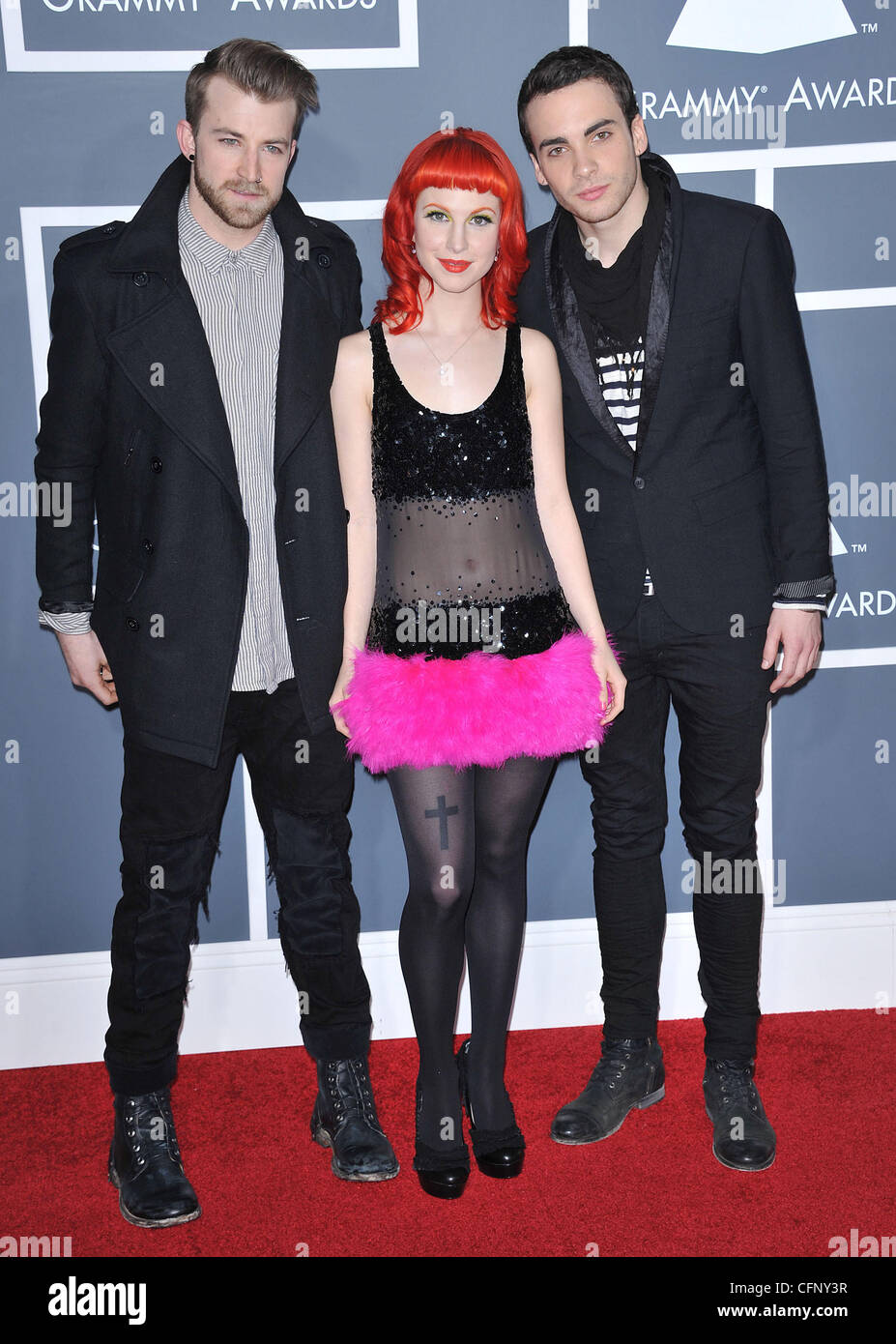 Paramore The 53rd Annual GRAMMY Awards at the Staples Center - Red Carpet Arrivals Los Angeles ...