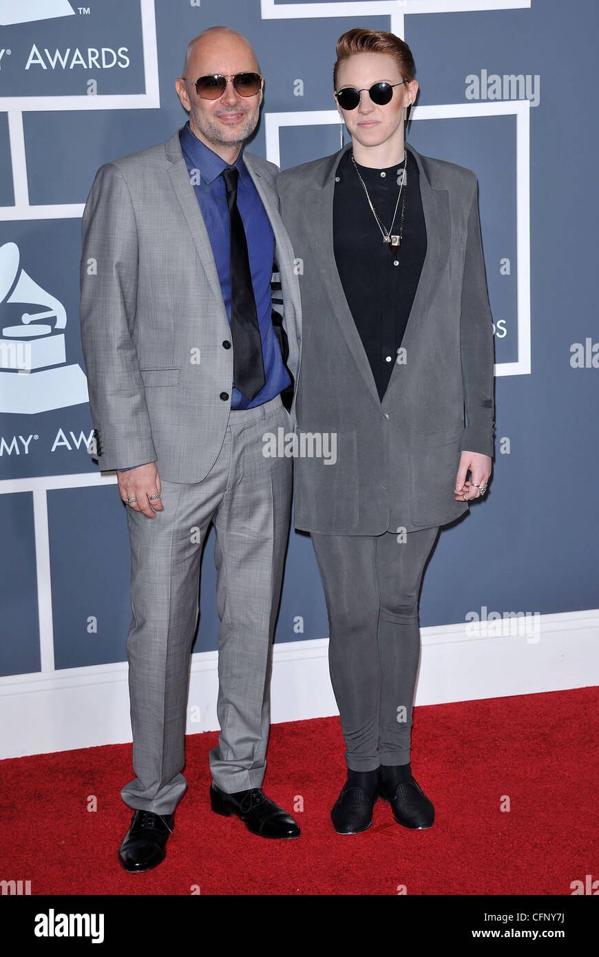 Ben Langmaid and Elly Jackson of La Roux The 53rd Annual GRAMMY Awards ...