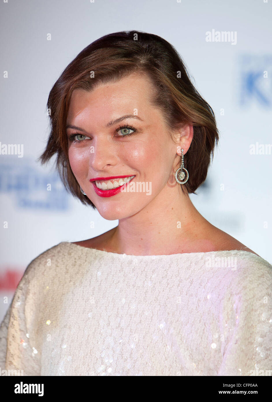 Milla Jovovich at a press conference for her new film 'Vykrutasy ...