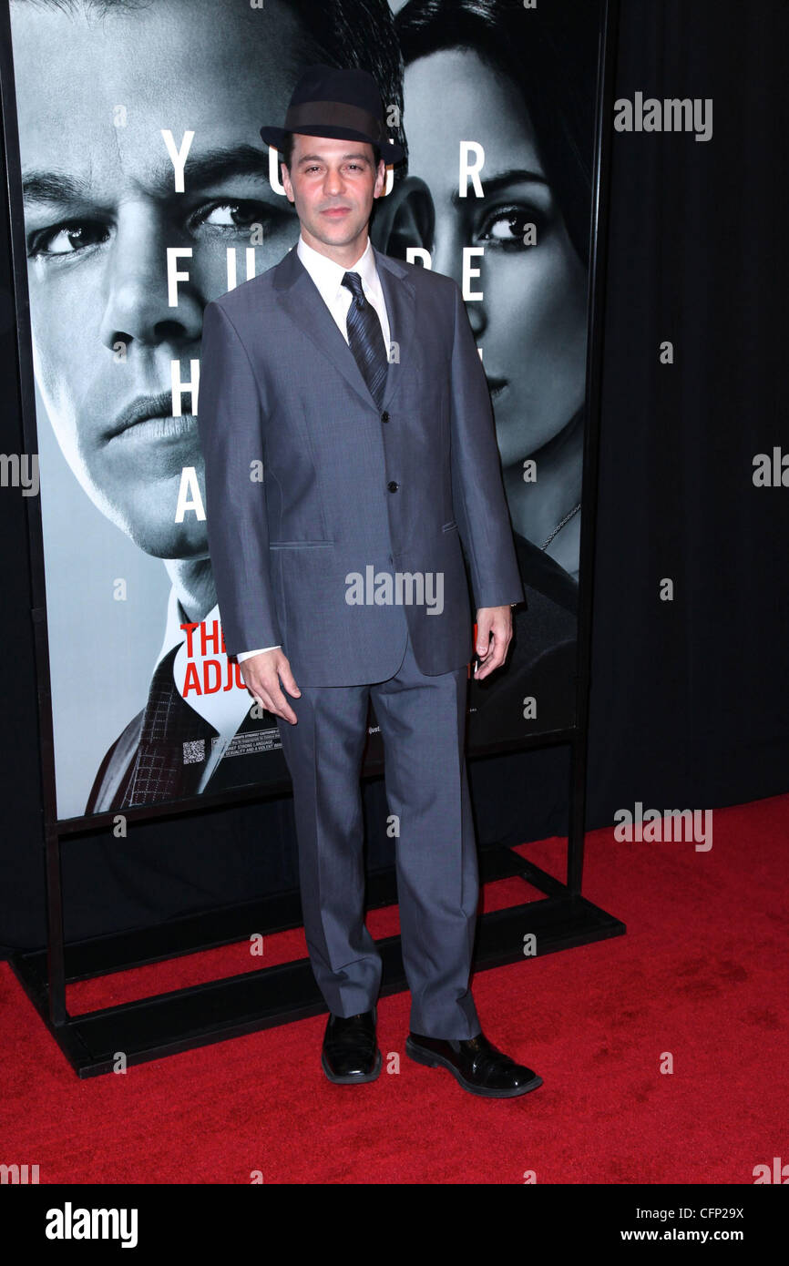 David Alan Basche "The Adjustment Bureau" - New York Premiere held at ...