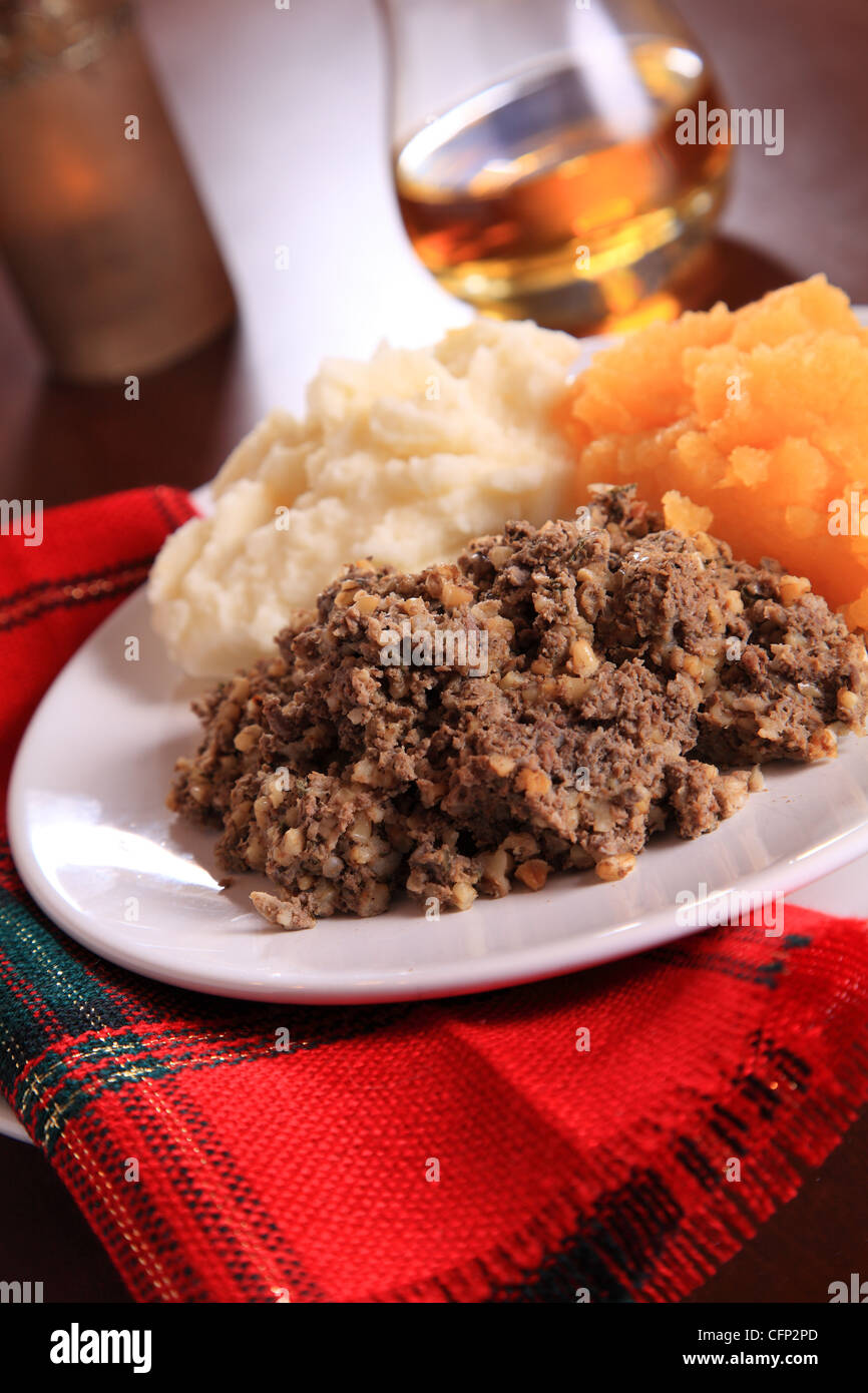 Scottish Haggis Table Setting For A Robert Burns Night Dinner With A ...