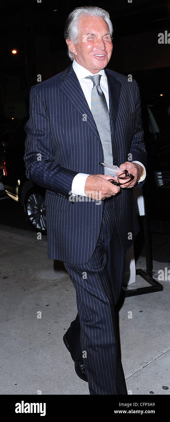 George Hamilton arriving at BOA Steakhouse Los Angeles, California - 14 ...