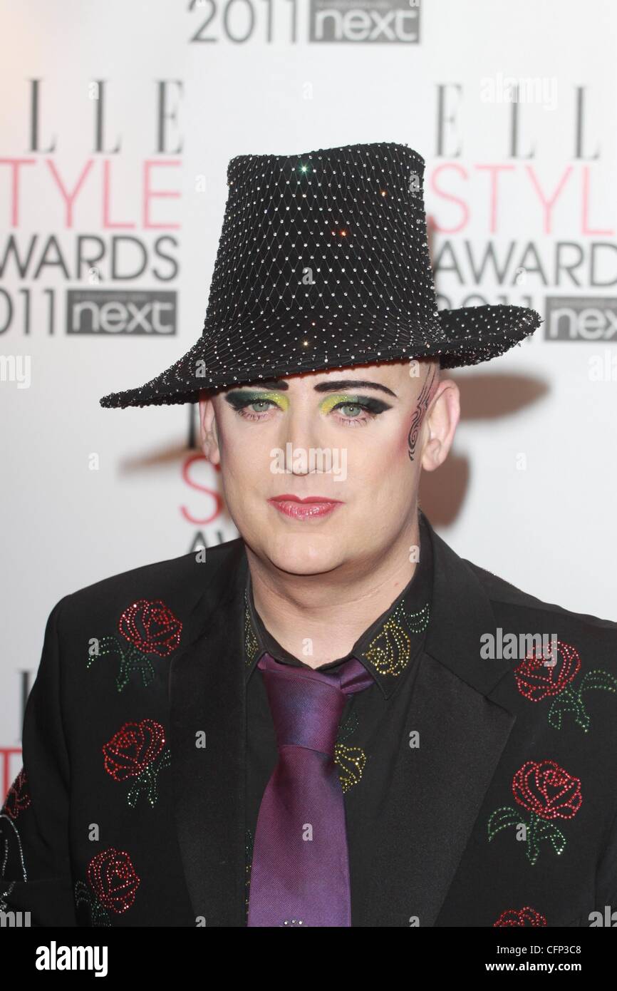 Boy George ELLE Style Awards 2011 held at the Grand Connaught Rooms ...