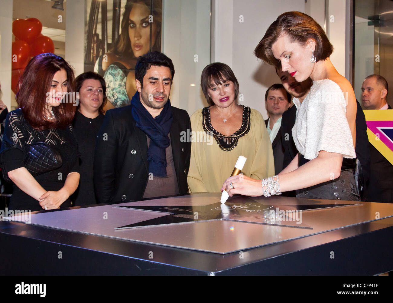 Milla Jovovich attends the Signing Star at the TRC Las Vegas Walk of ...
