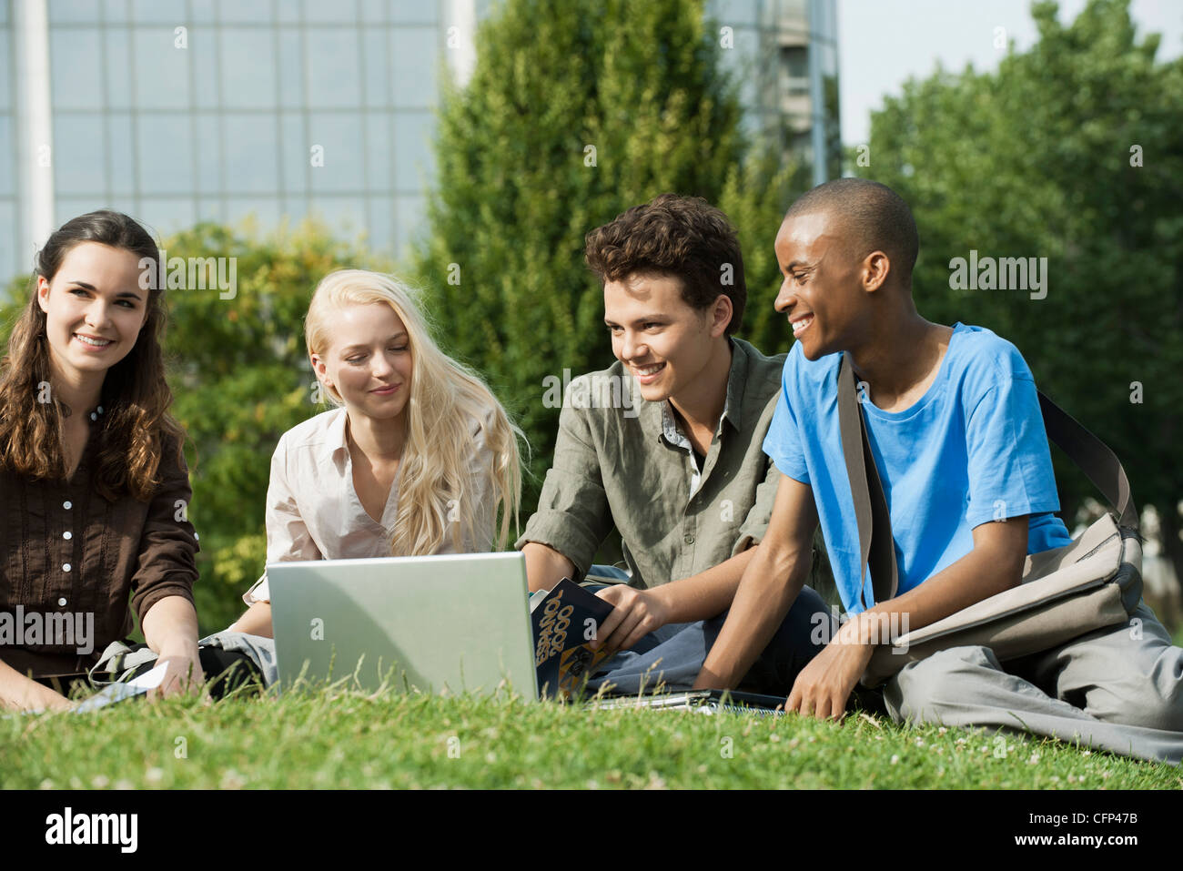 University students studying together on grass Stock Photo - Alamy University students studying together on grass Stock Photo - Alamy