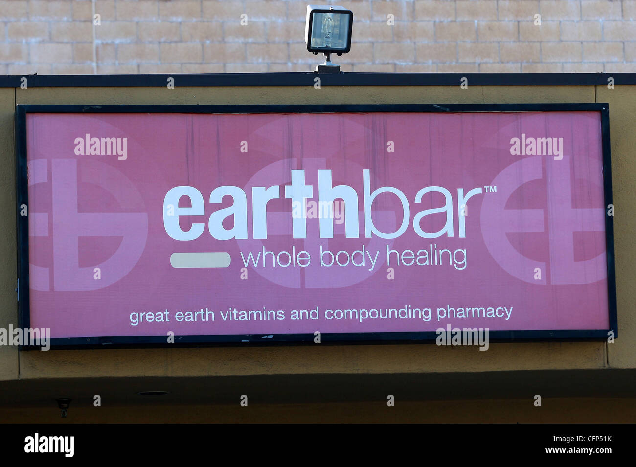 Earthbar signage in West Hollywood. Los Angeles, California - 02.02.11 ...