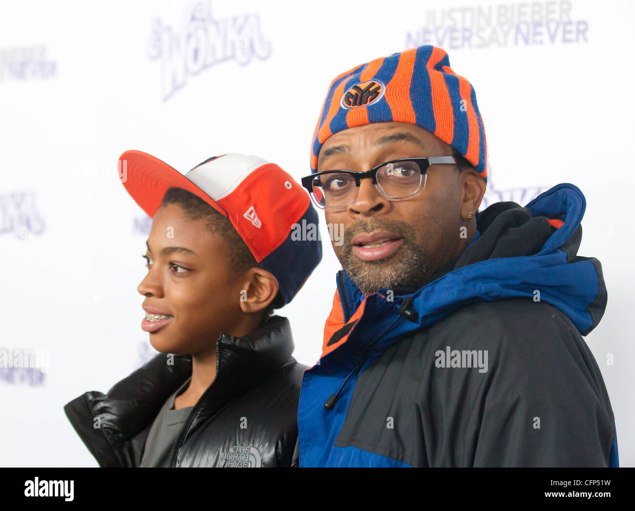 Spike Lee and son Jackson Lee The New York Premiere of 'Justin Bieber ...