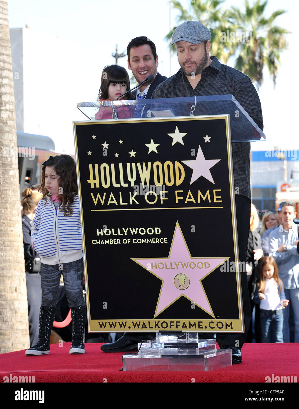 Adam Sandler and Kevin James Adam Sandler is honored on the Hollywood ...