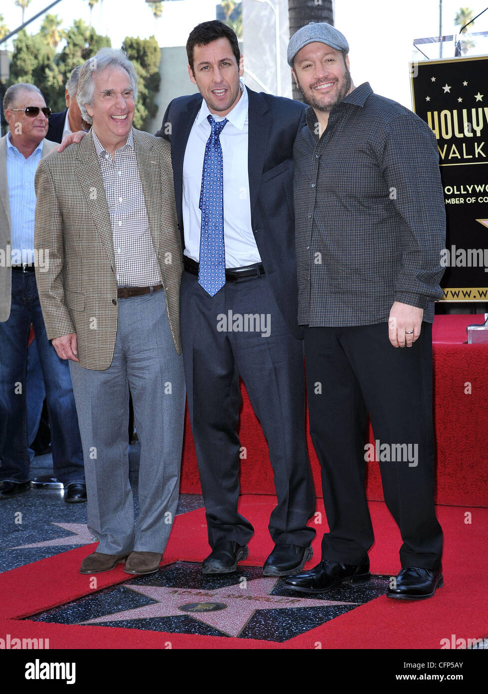 Henry Winkler, Adam Sandler and Kevin James Adam Sandler is honored on ...