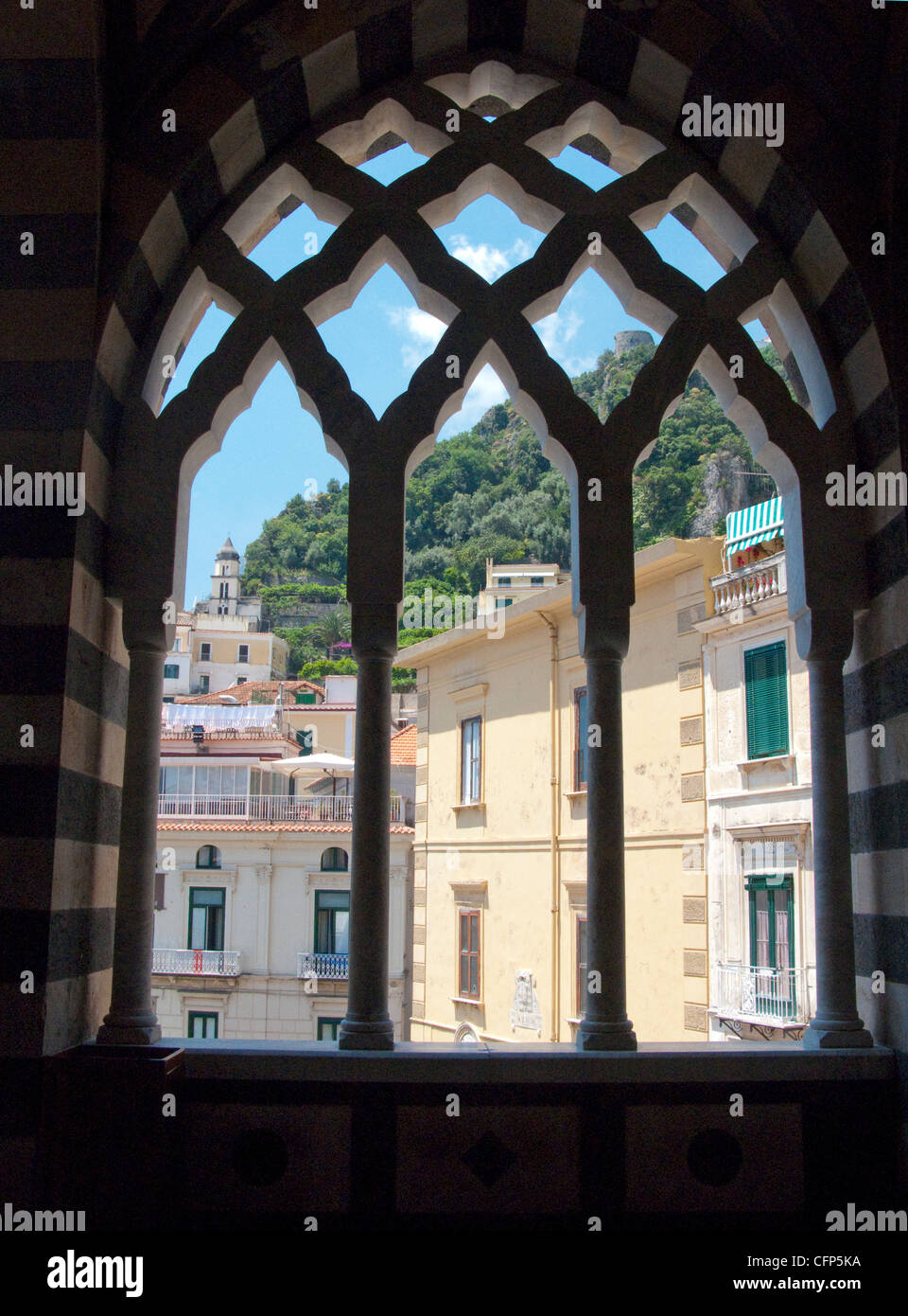 Dome window of the Cathedral of St. Andrew to Piazza Flavio Gioia ...