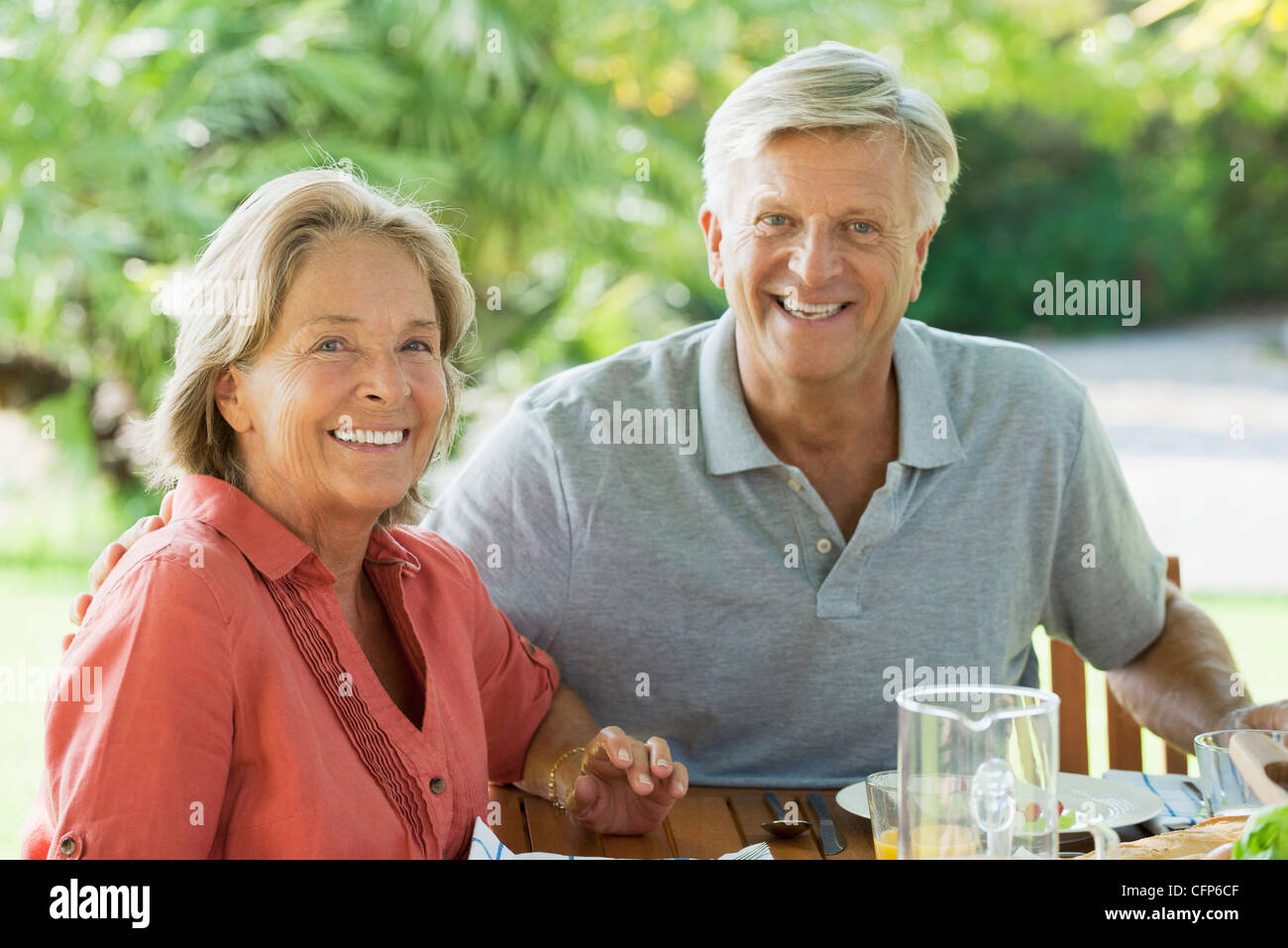 Smiling seniors, portrait Stock Photo - Alamy