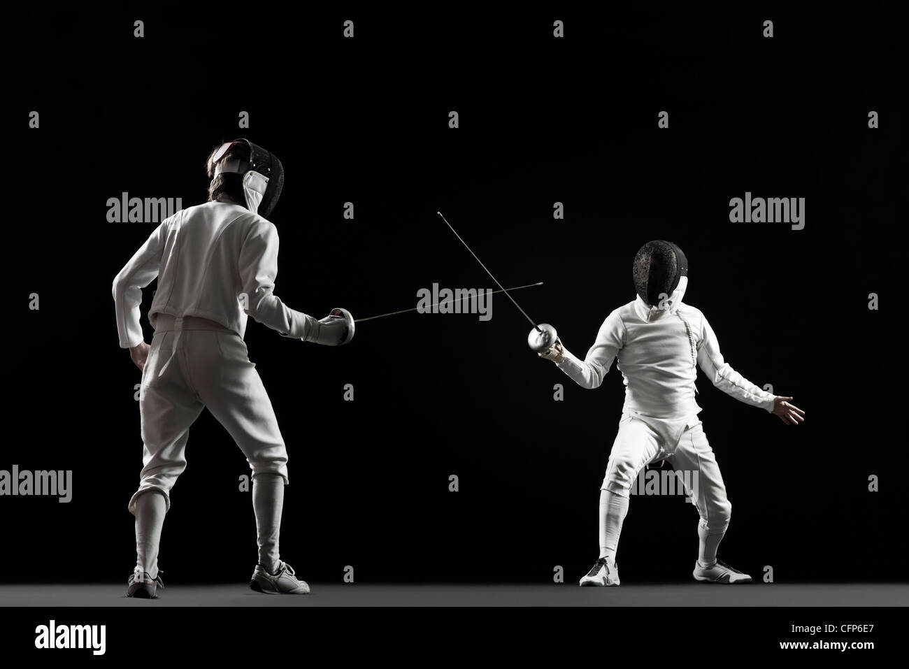 Fencer lunge hi-res stock photography and images - Alamy