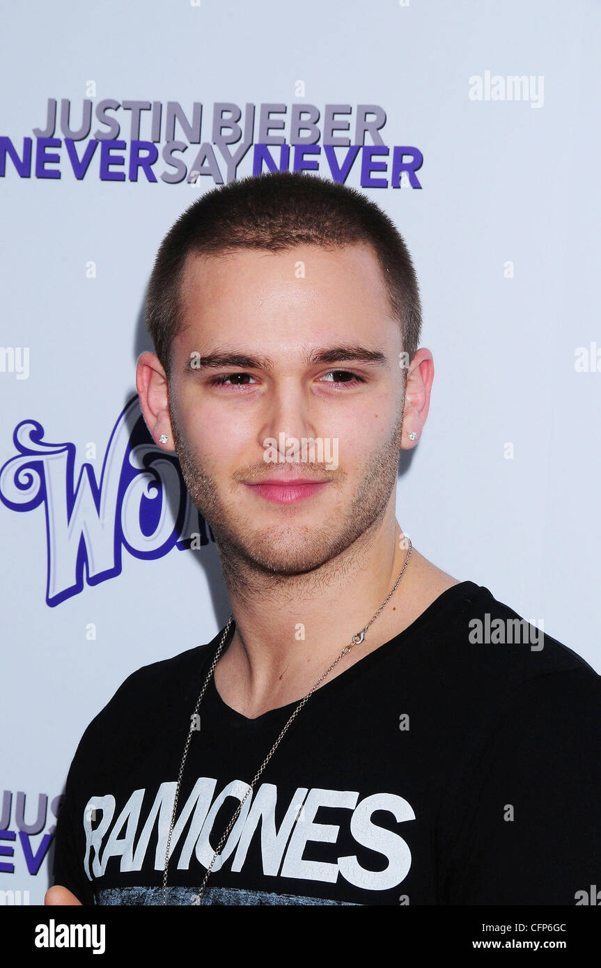 Jarrett Evans The New York Premiere of 'Justin Bieber: Never Say Never' at Regal E-Walk Theater ...