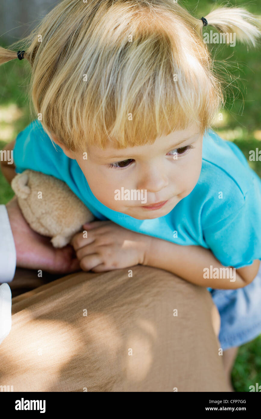Little girl, high angle view Stock Photo - Alamy