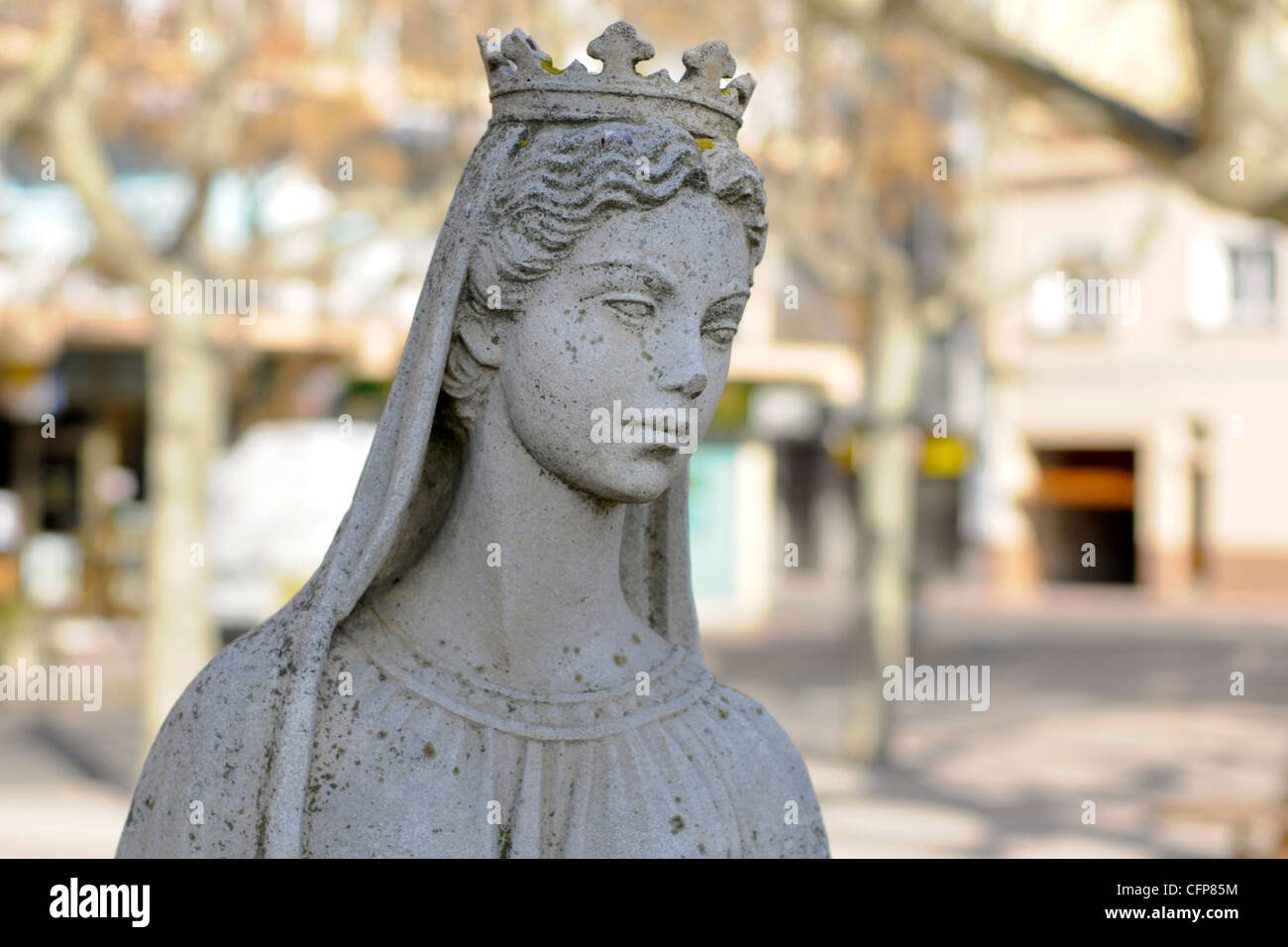 A statue of a princess in the Costa Brava Stock Photo - Alamy
