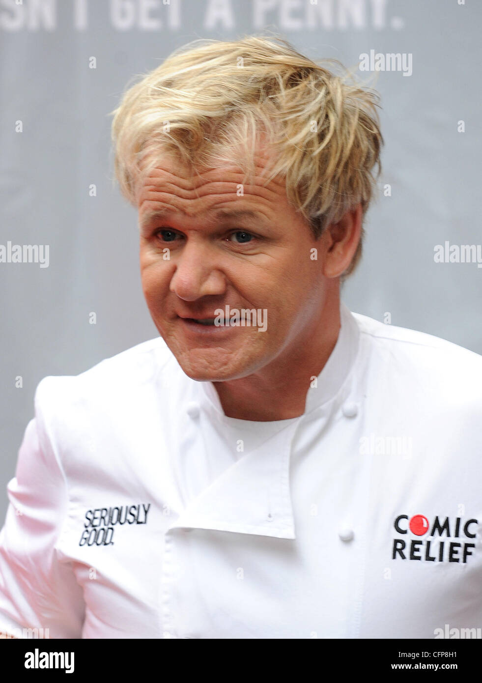 Gordon Ramsay The launch of Comic Relief's Seriously Good Indian sauces ...