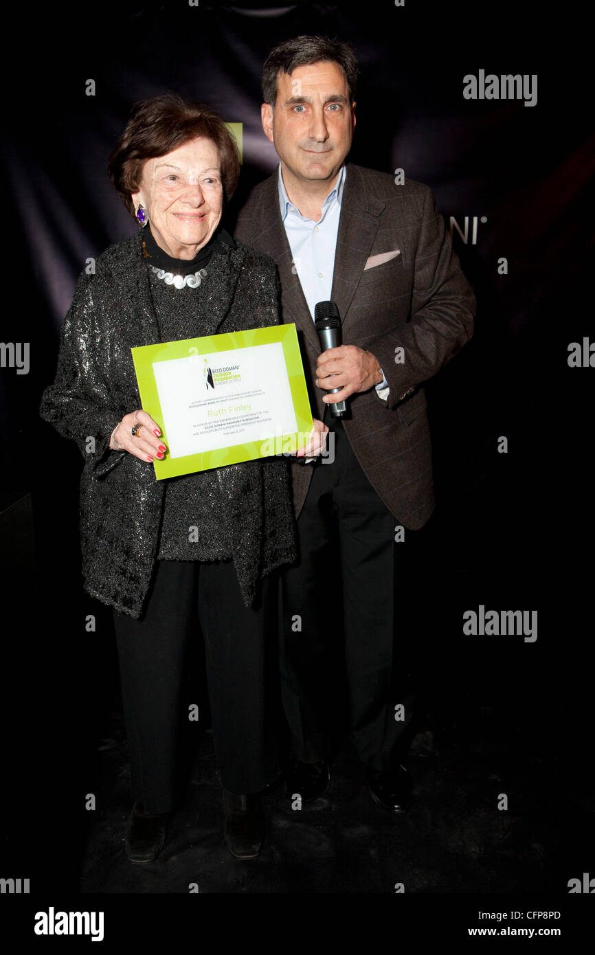 Ruth Finely and Roger Nebadian Ecco Domani Fashion Foundation ...