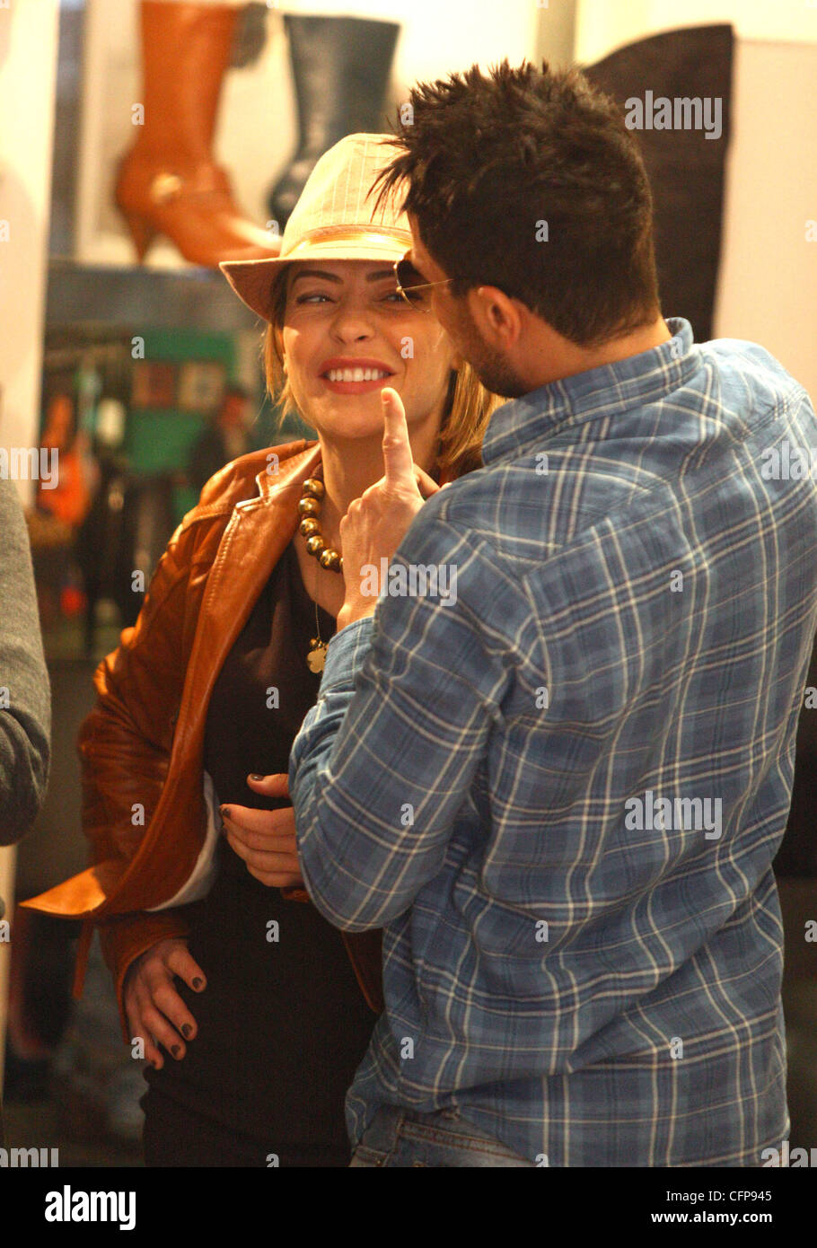 Elen Rivas and Peter Andre shopping in Chelsea London, England - 04.02. ...