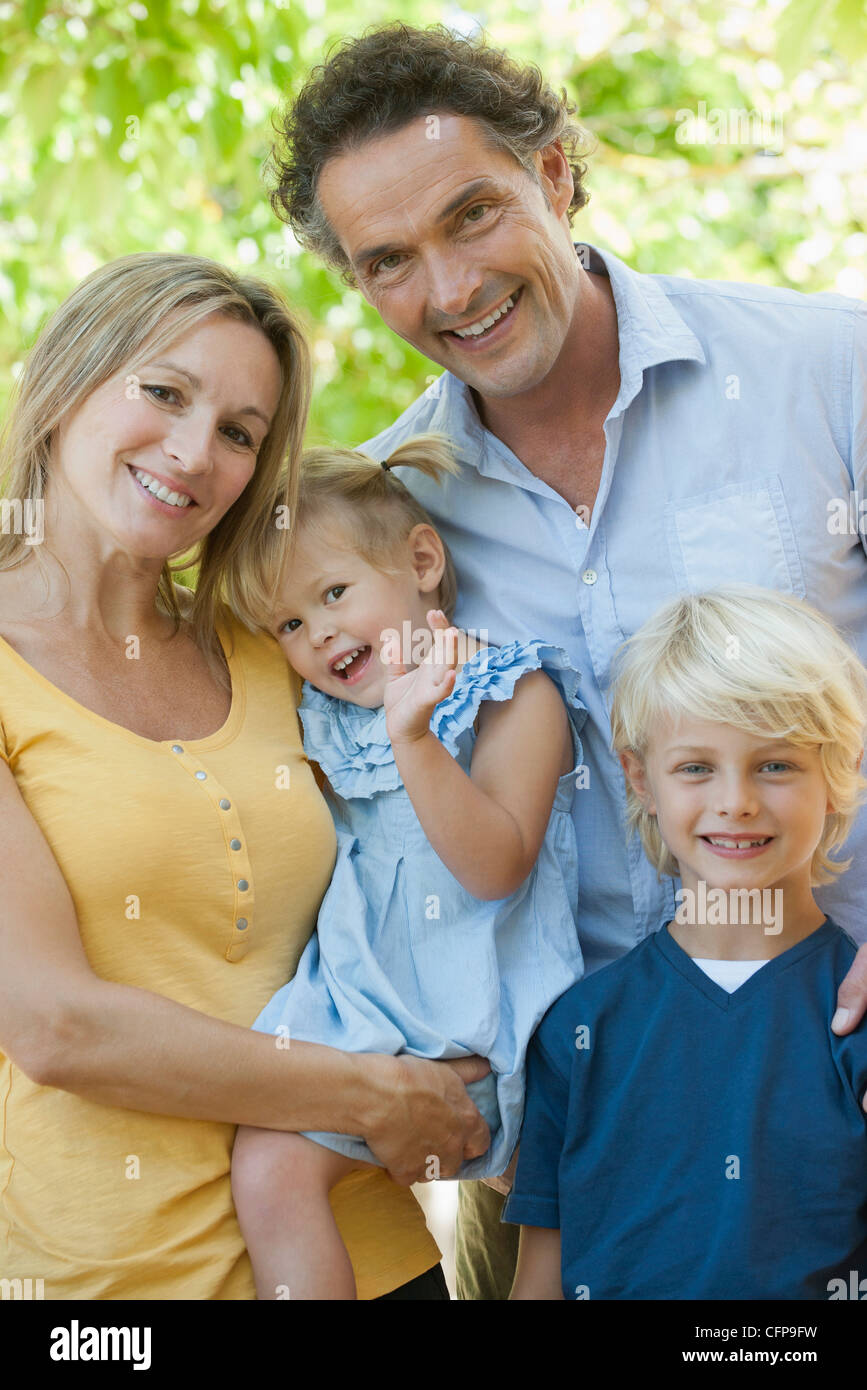 Family together outdoors, portrait Stock Photo - Alamy