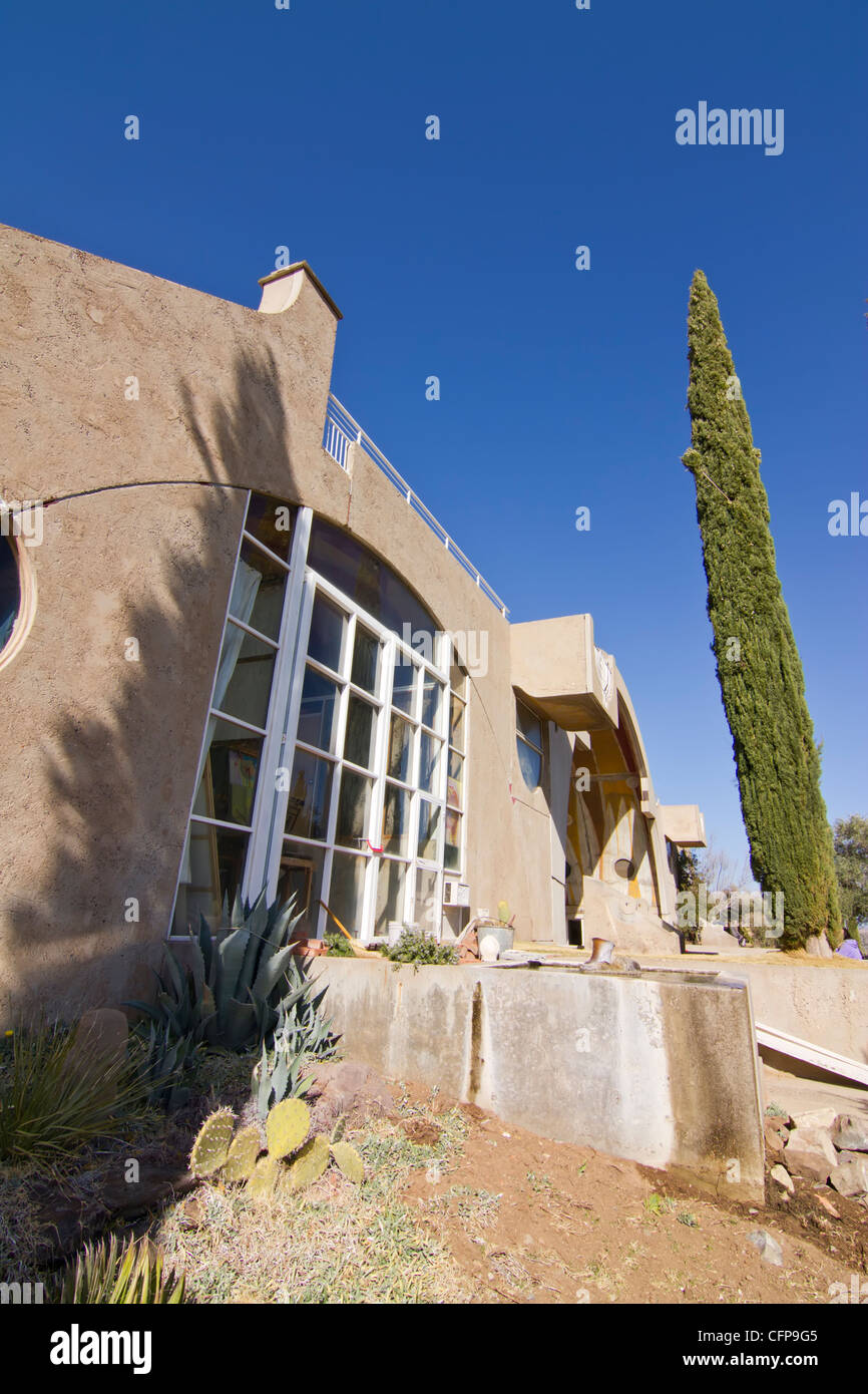 Arcosanti, an experimental town in the desert of Arizona, built to ...