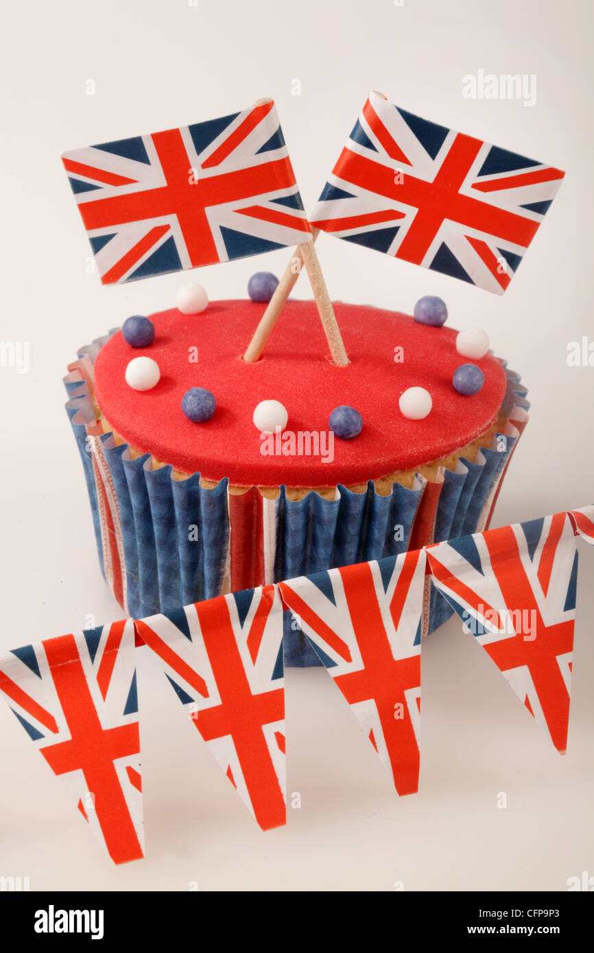 BRITISH CELEBRATION CUPCAKES Stock Photo - Alamy