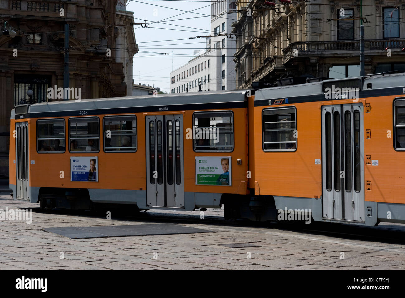 Tram system in milan hi-res stock photography and images - Alamy