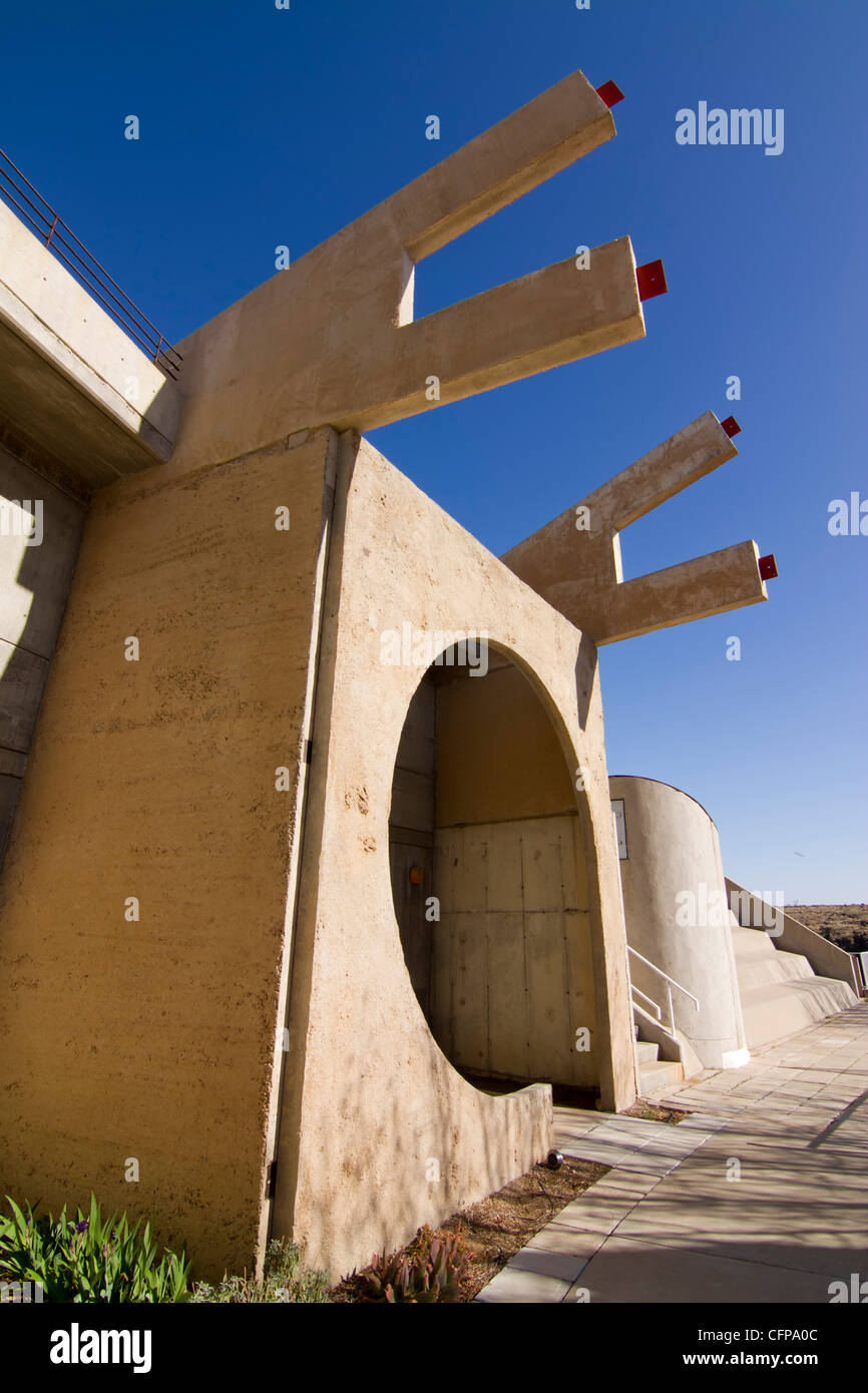 Arcosanti, an experimental town in the desert of Arizona, built to ...