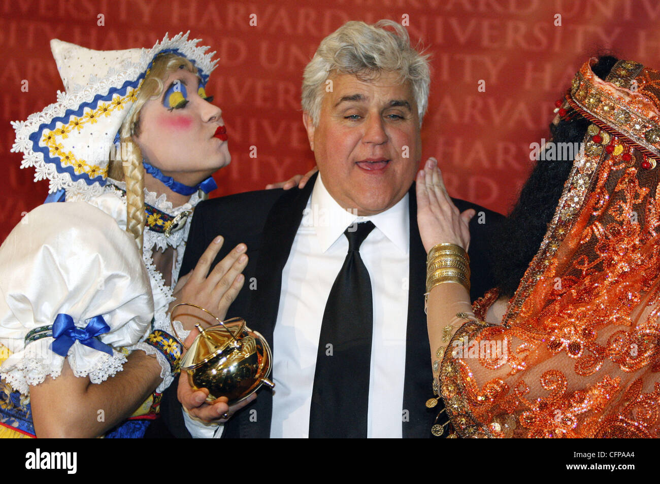 Jay Leno attends the awards ceremony in his honour as Harvard ...
