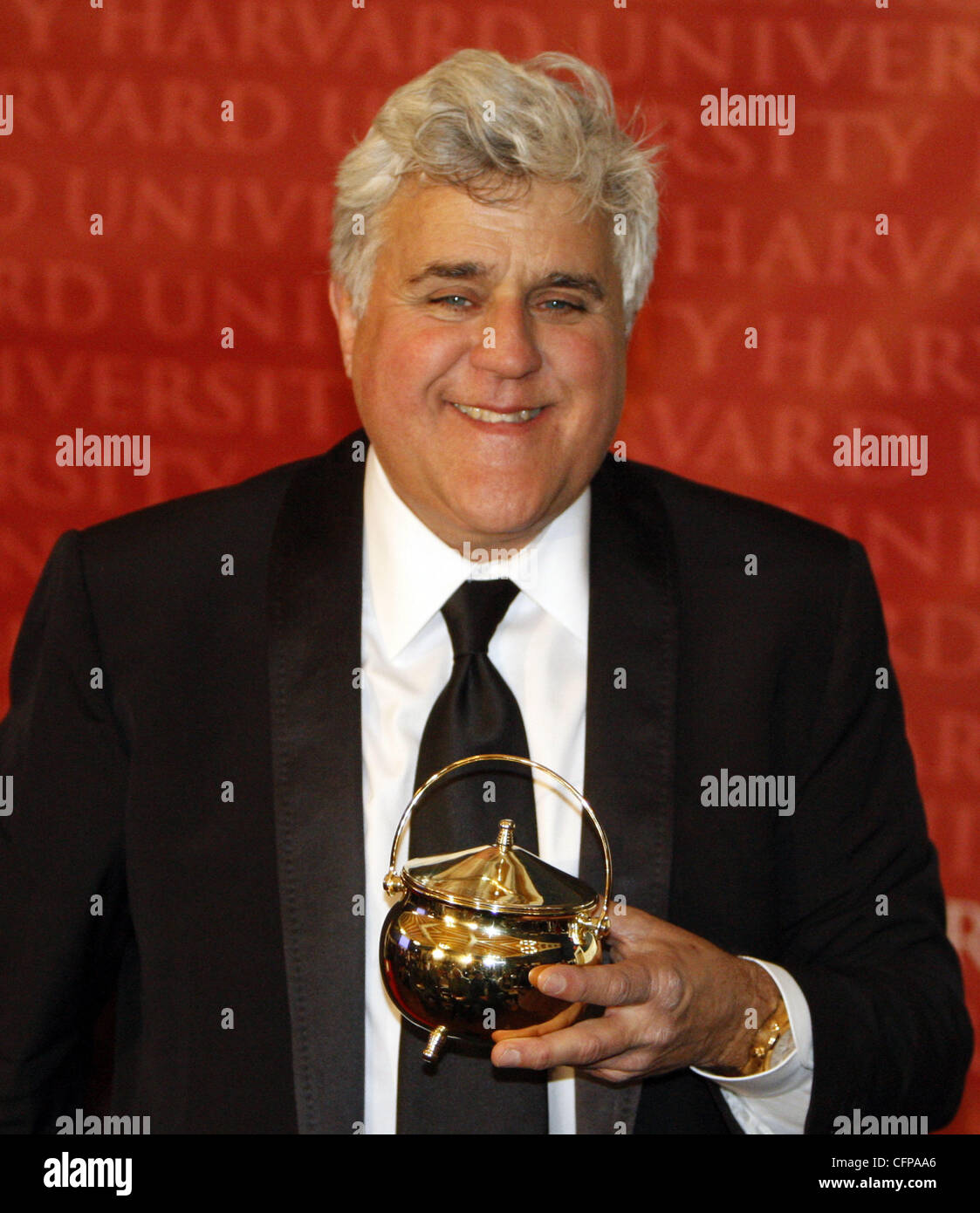 Jay Leno attends the awards ceremony in his honour as Harvard ...