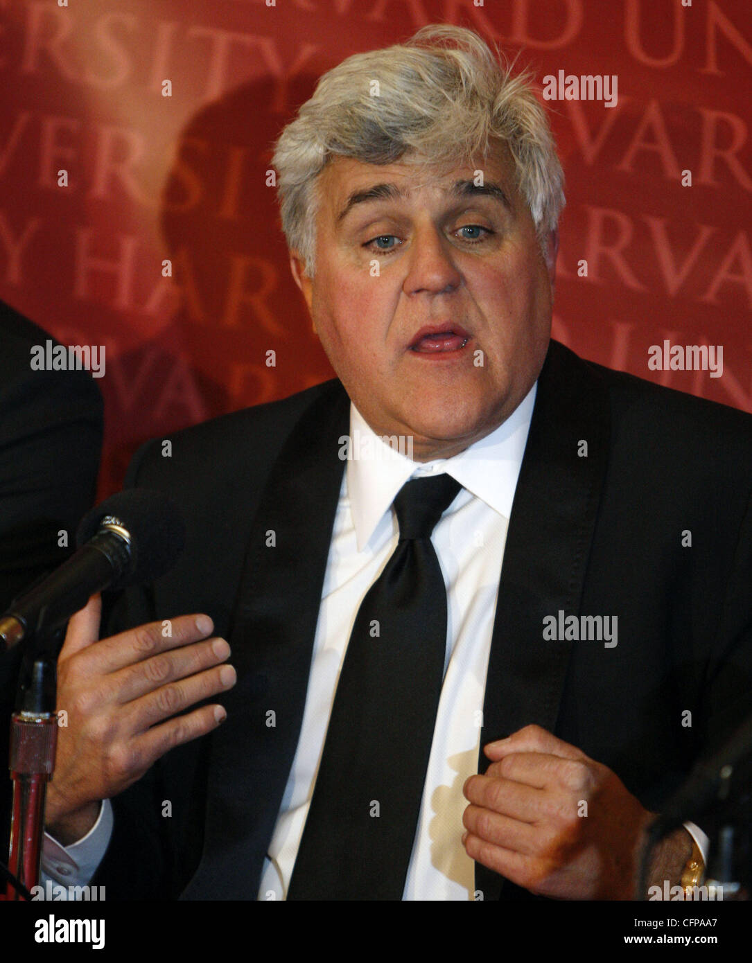Jay Leno attends the awards ceremony in his honour as Harvard ...