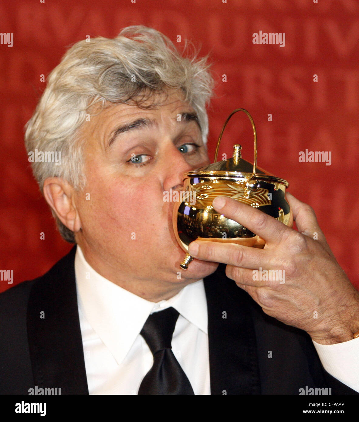 Jay Leno attends the awards ceremony in his honour as Harvard ...