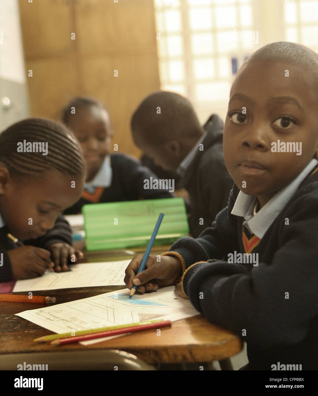 South african school class hi-res stock photography and images - Alamy