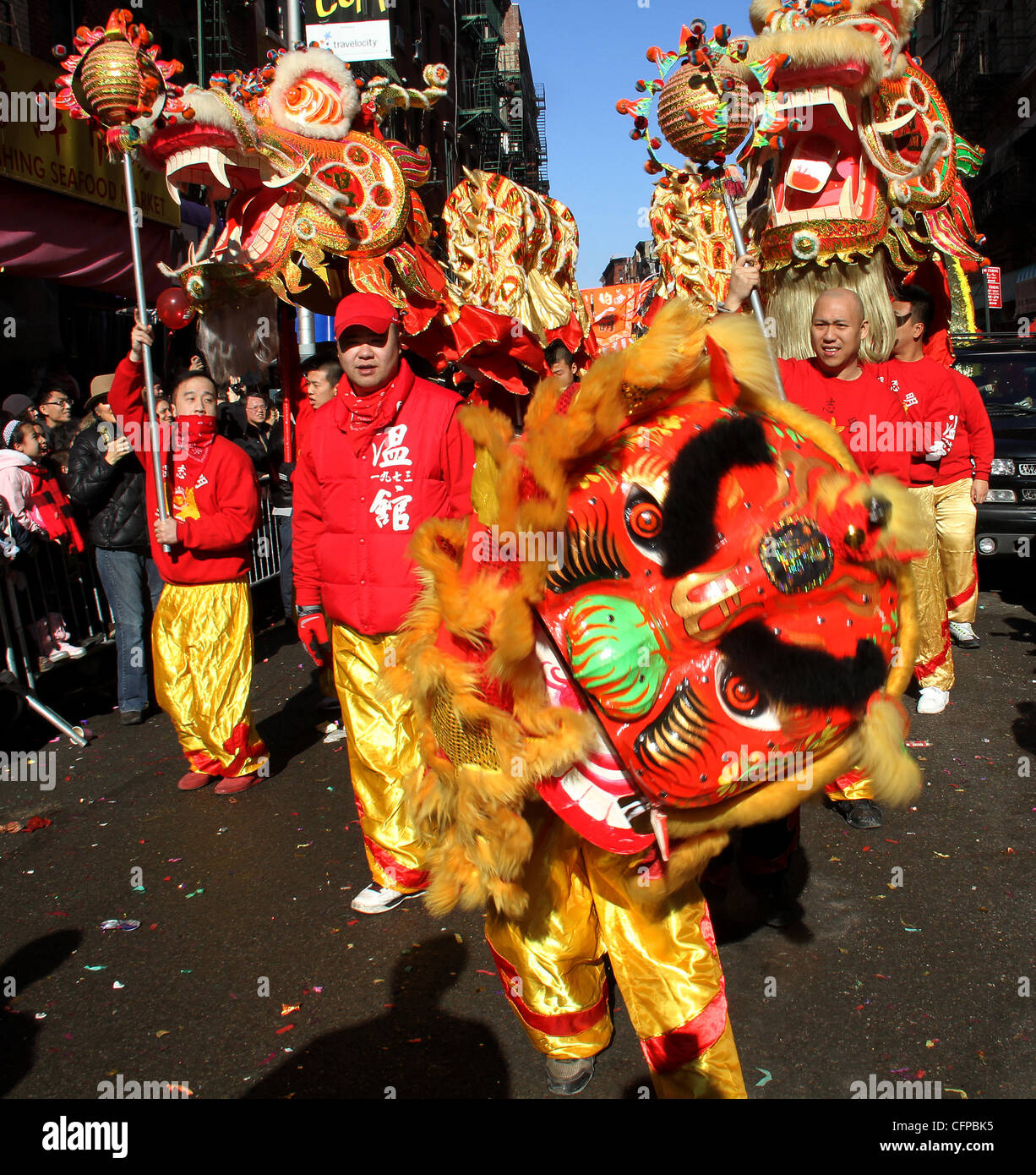 Chinese New Year celebration, Year of the Rat, in Chinatown New York ...