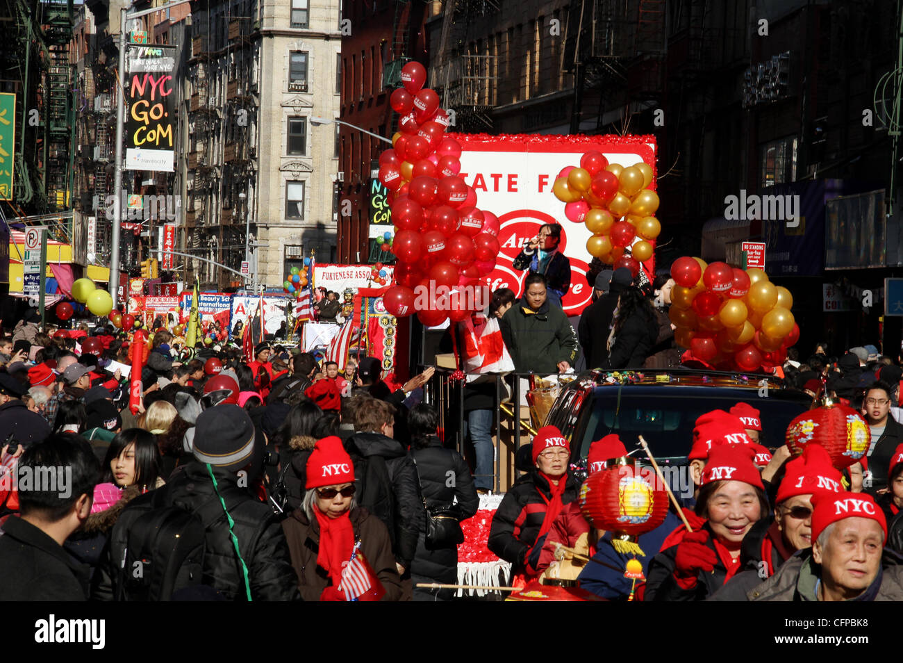Chinese New Year celebration, Year of the Rat, in Chinatown New York ...