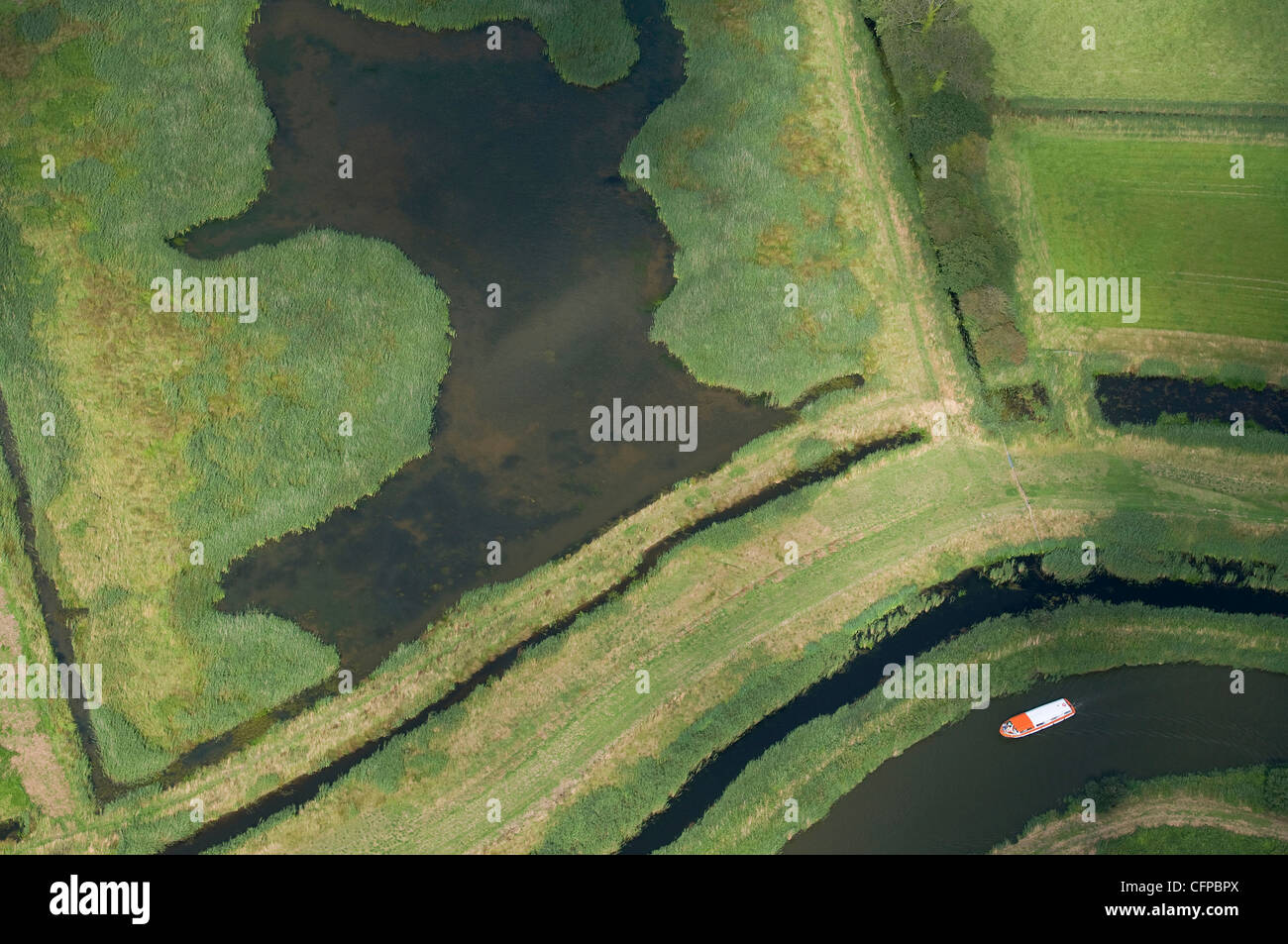 Norfolk broads aerial hi-res stock photography and images - Alamy