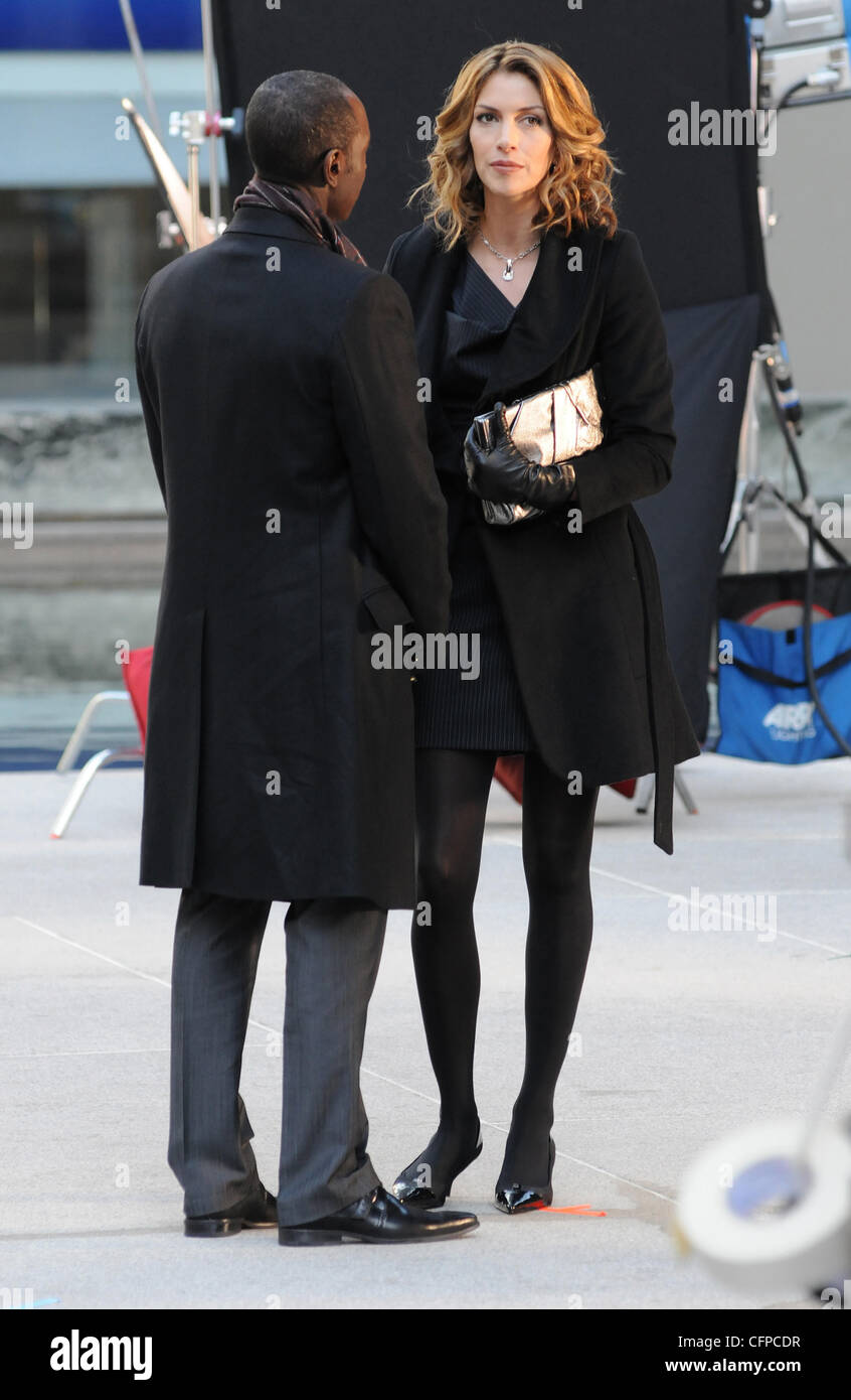 Dawn Olivieri And Don Cheadle Shooting On Location For Showtimes 6120
