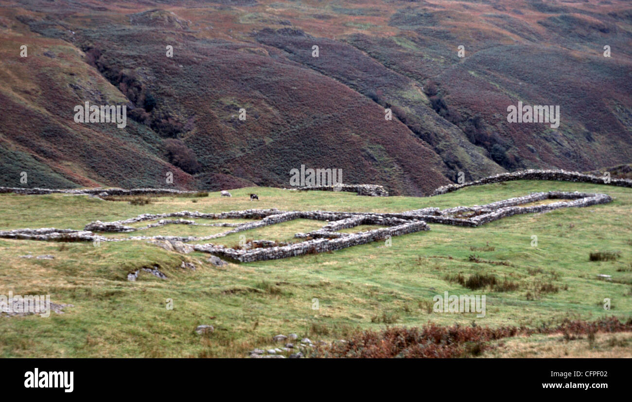 Hardknott Roman Fort Stock Photo - Alamy