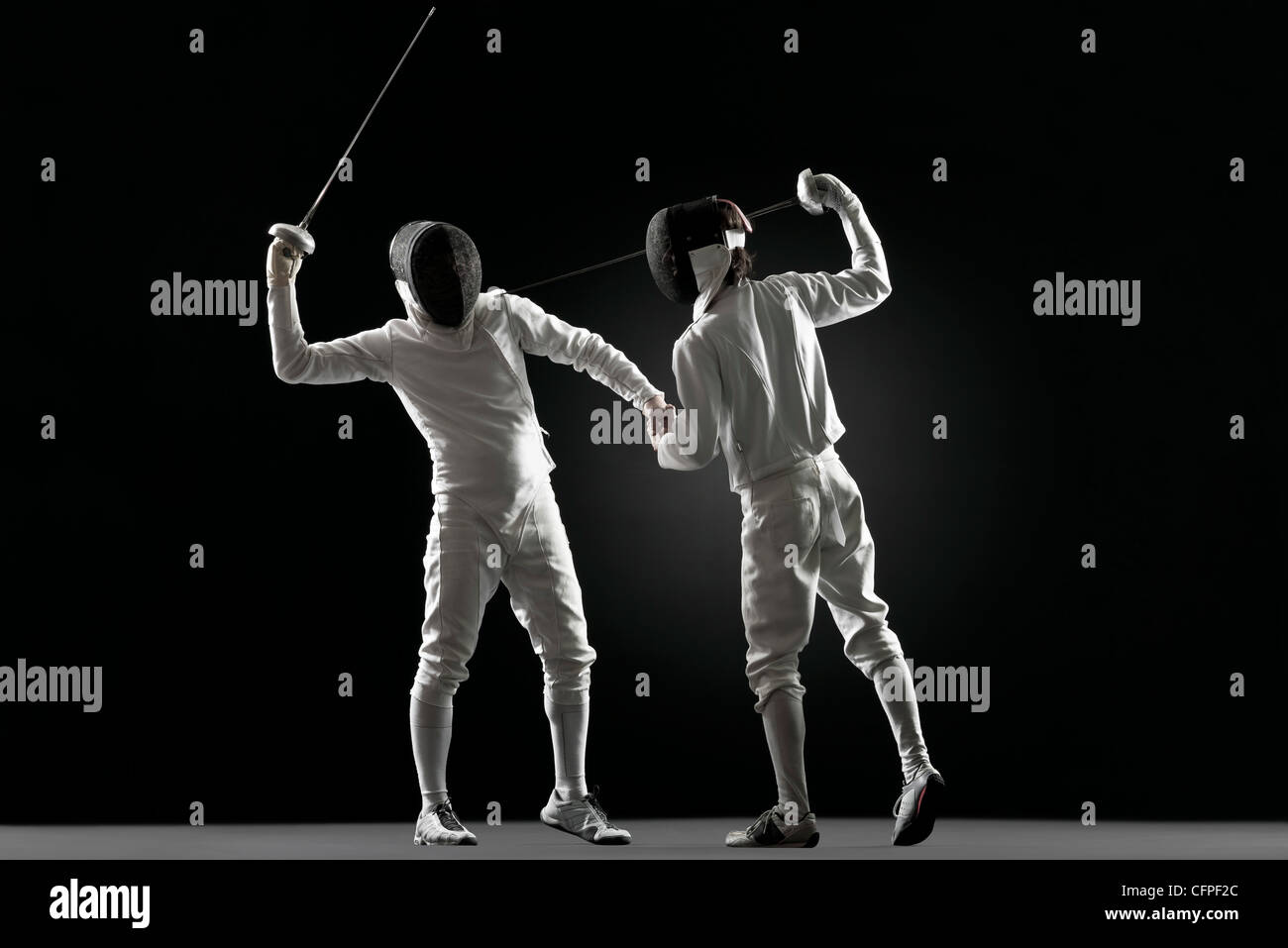 Two fencing persons hi-res stock photography and images - Alamy