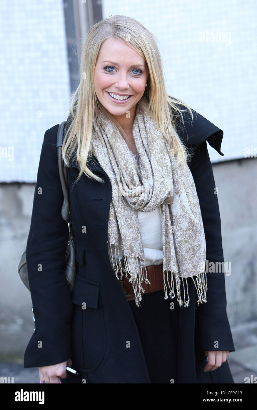 Laura Hamilton at the ITV studios London, England - 08.02.11 Stock ...