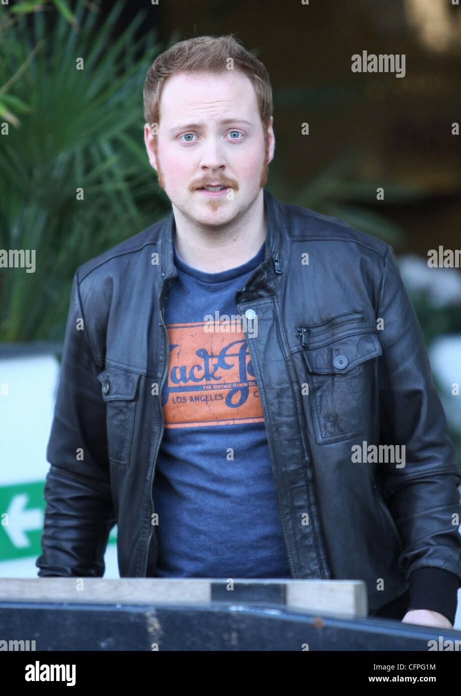 Charlie Clements at the ITV studios London, England - 08.02.11 Stock ...