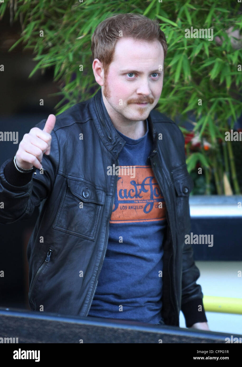 Charlie Clements at the ITV studios London, England - 08.02.11 Stock ...
