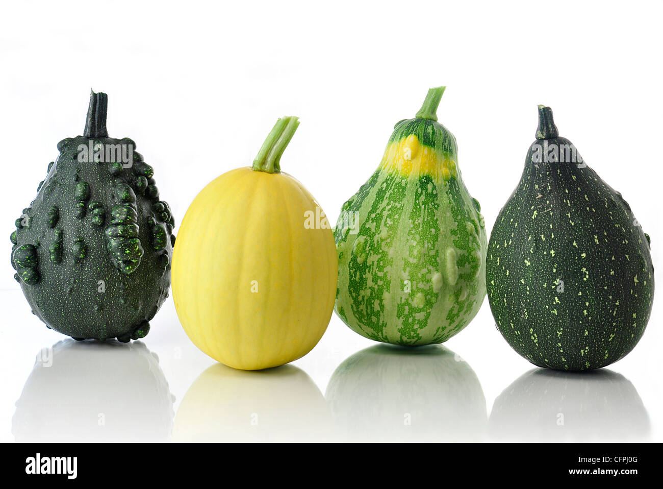 yellow and green decorative squashes Stock Photo - Alamy