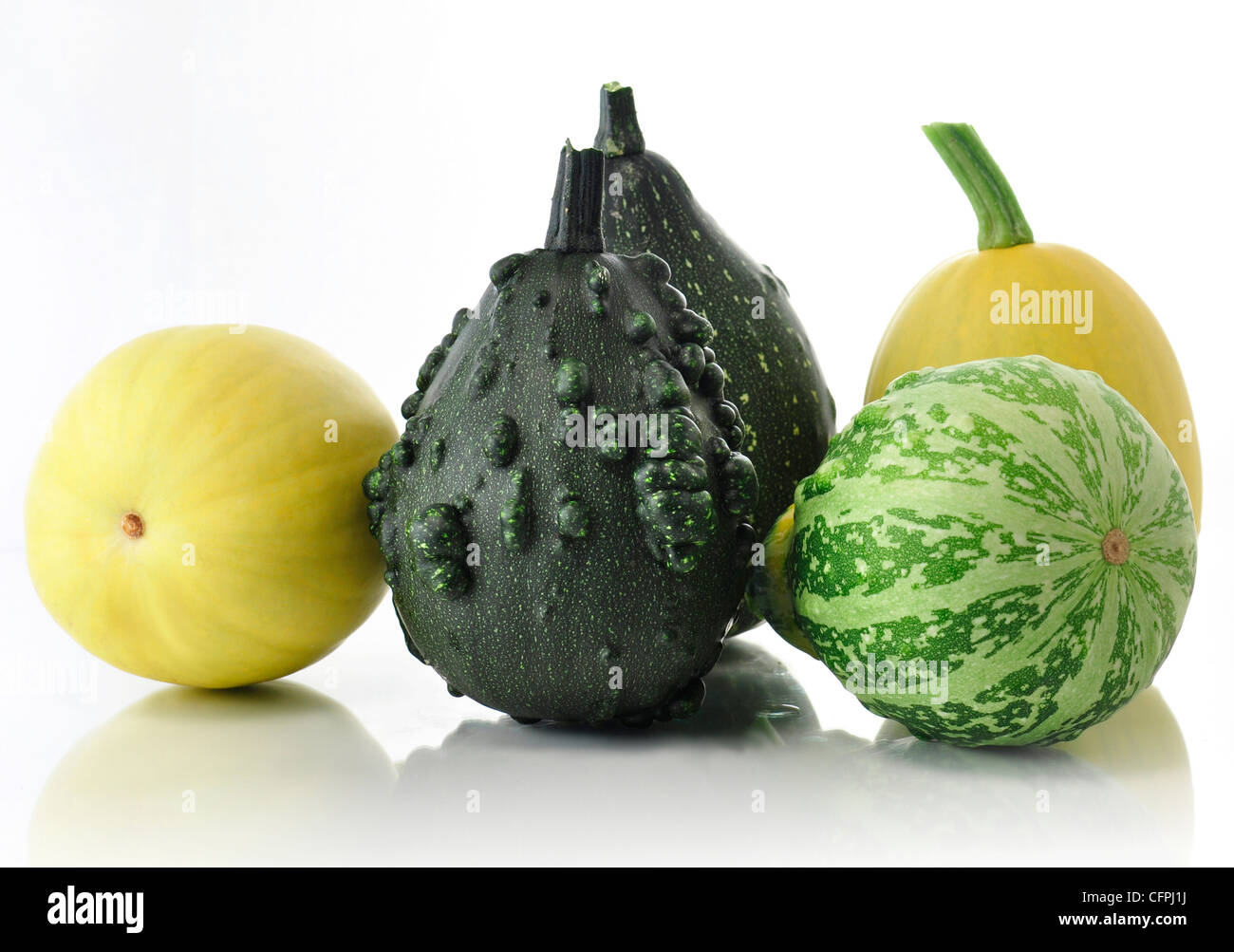 yellow and green decorative squashes Stock Photo - Alamy