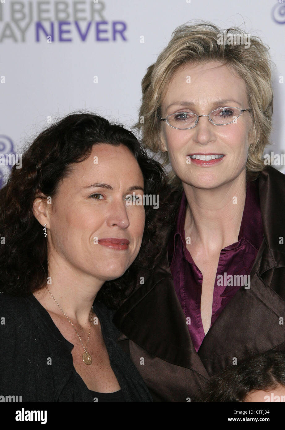 Jane Lynch and Dr. Lara Embry Los Angeles Premiere of "Justin Bieber ...