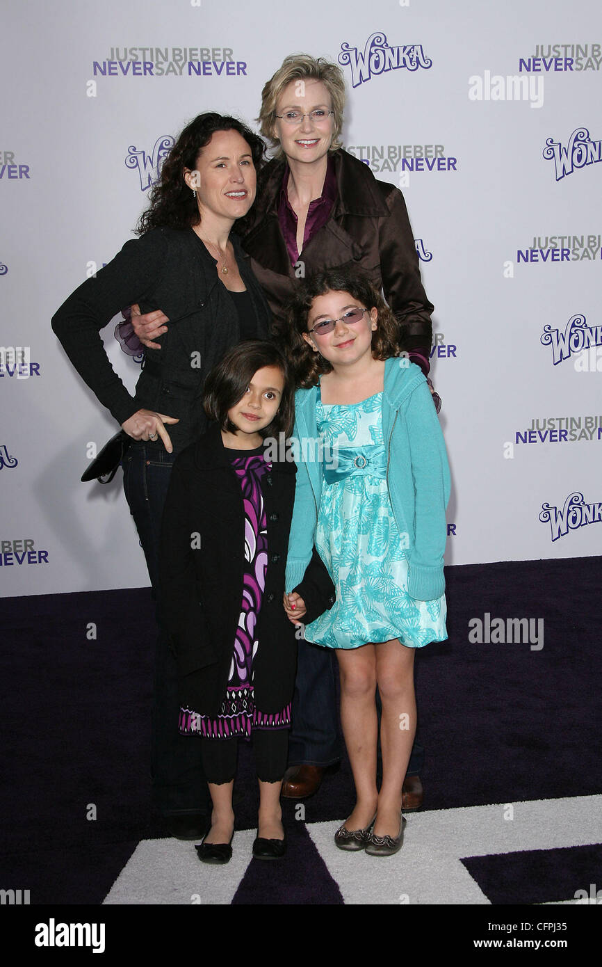 Jane Lynch, Dr. Lara Embry and family Los Angeles Premiere of "Justin ...