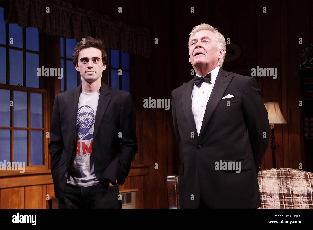 Ari Brand and Daniel Davis Opening night of the Off-Broadway production ...