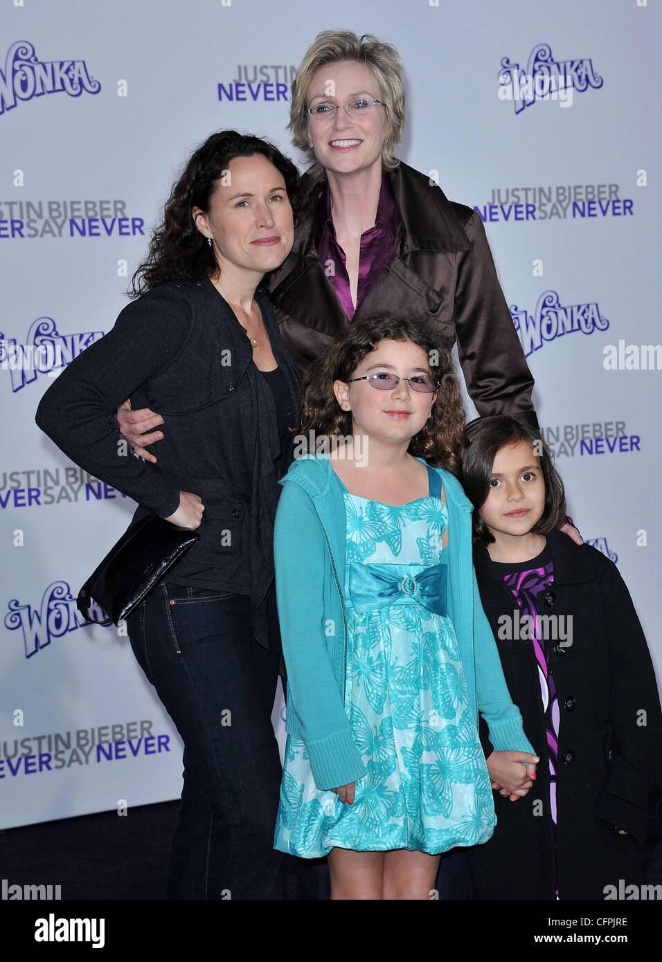 Jane Lynch and Laura Embry Los Angeles Premiere of "Justin Bieber ...