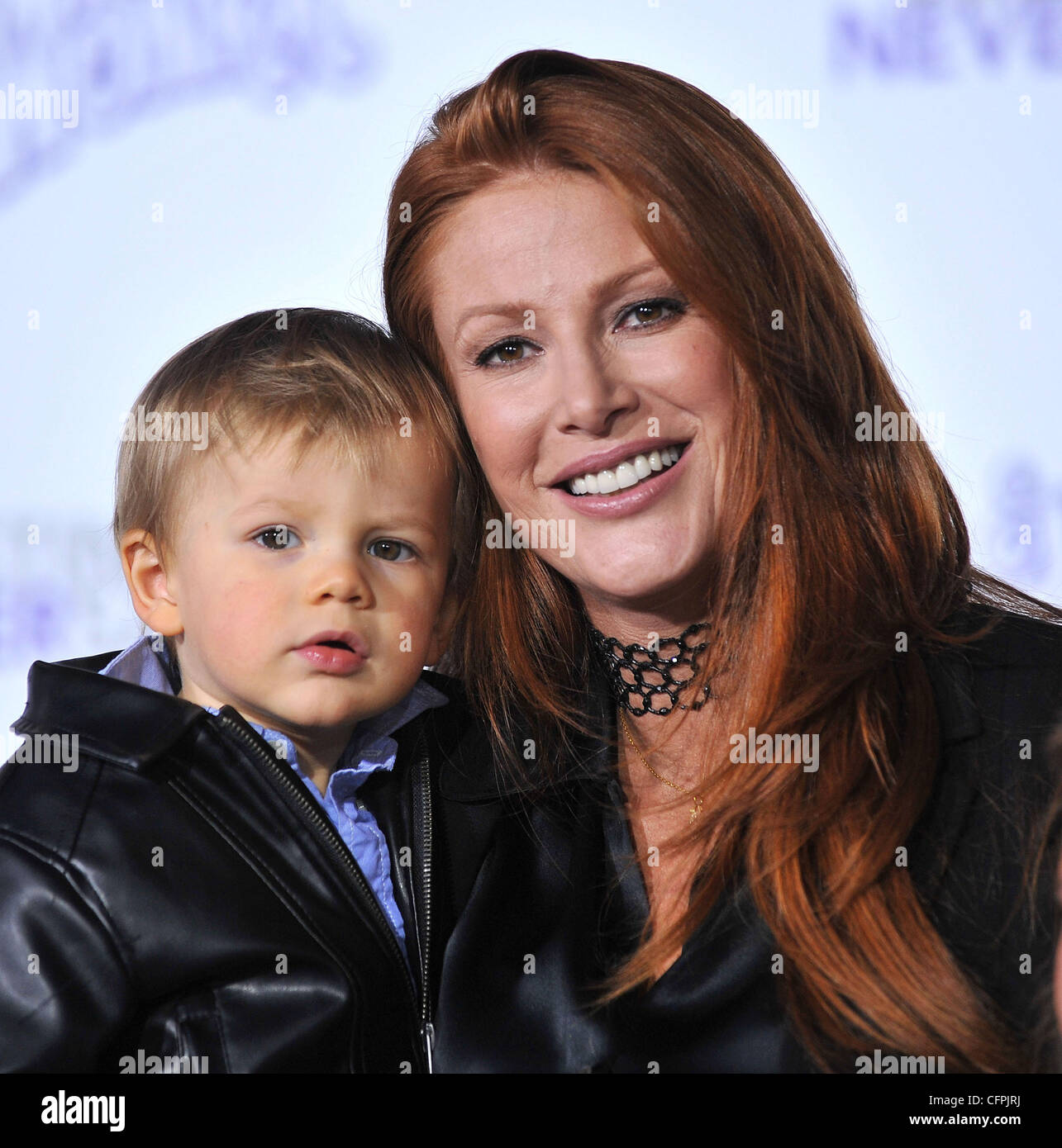 Angie Everhart with her son Kayden Los Angeles Premiere of "Justin ...